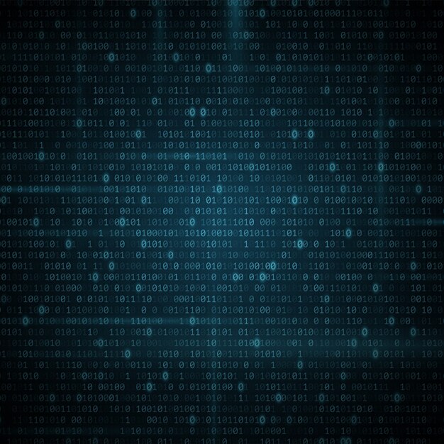 Premium Vector | Abstract glowing binary programming code background ...