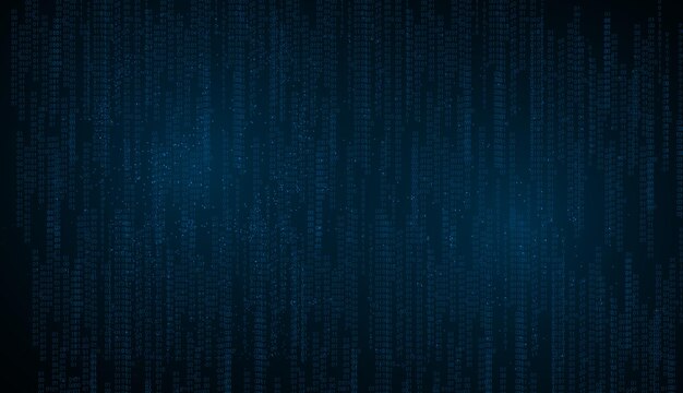 Premium Vector | Abstract technology background. binary data and streaming binary code background
