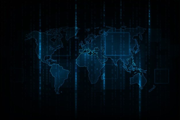 Premium Vector Abstract Technology Background Hacker Concept Programming Coding Binary