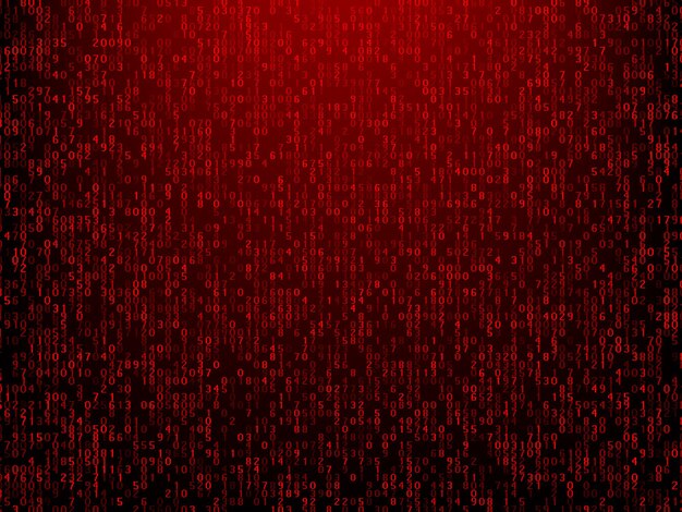 Premium Vector | Abstract technology red background with computer code. programming, hacker ...