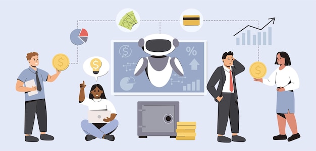 Artificial Intelligence Banking Vectors & Illustrations for Free Download Artificial Intelligence Banking Vectors & Illustrations for Free Download