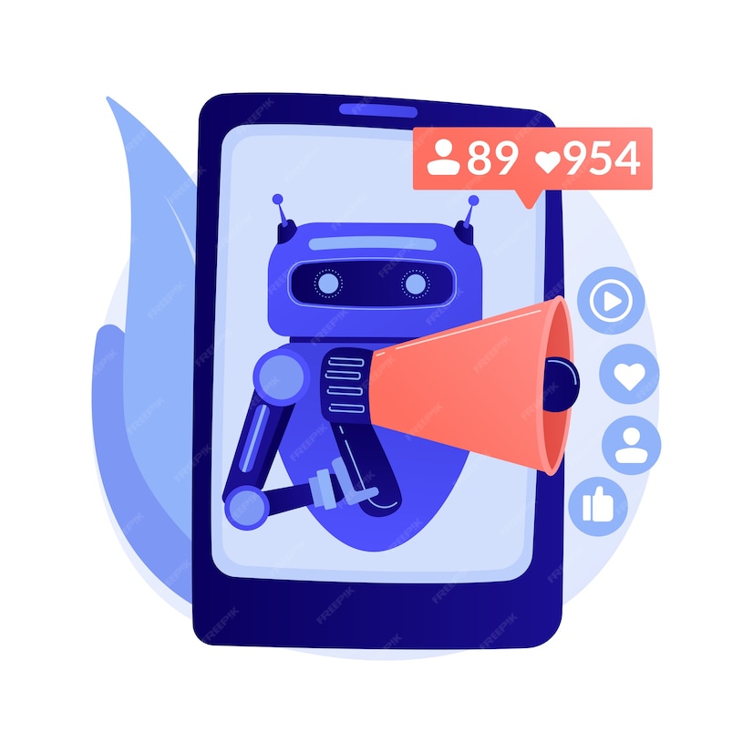 Free Vector | Artificial intelligence in social media abstract concept ... Free Vector | Artificial intelligence in social media abstract concept ...