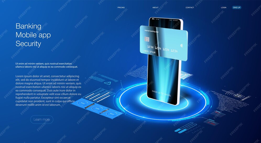 다른 Gui 현실적인 스마트폰 모형이 있는 반응형 모바일 앱 또는 웹 사이트용 뱅킹 앱 프레젠테이션 템플릿에 대한 장치 Uiux 모형 빈 디스플레이 격리 템플릿이