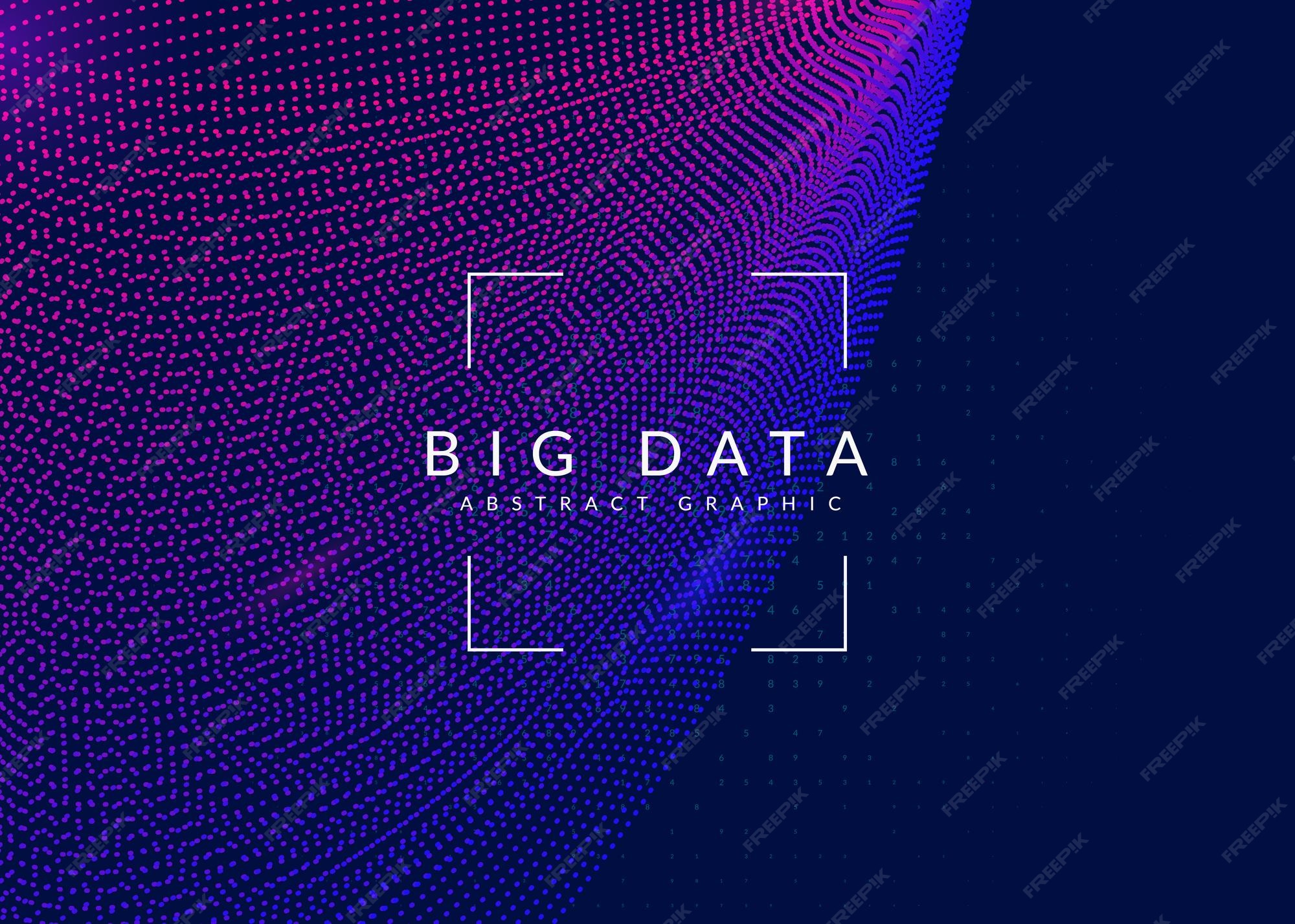 Premium Vector | Big data background. technology for visualization ...
