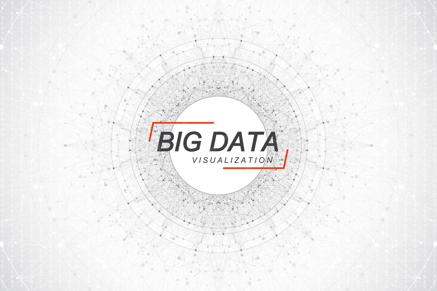 Premium Vector | Big data visualization. big data machine learning algorithms. data array ...