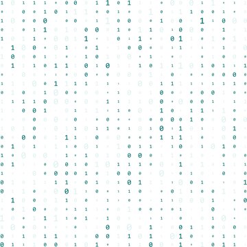 Premium Vector | Binary code zero one matrix white background abstract matrix background binary ...