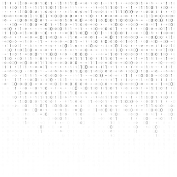 Premium Vector | Binary code zero one matrix white background abstract ...
