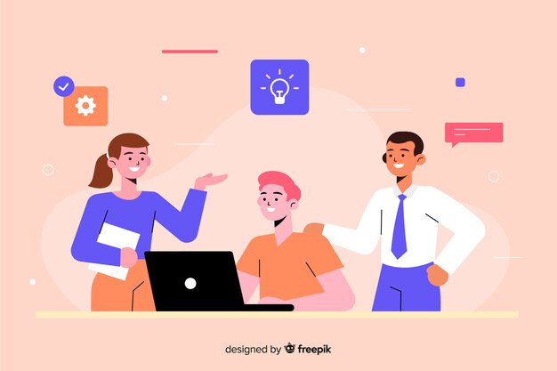 Free Vector | Concept landing page brainstorming Free Vector | Concept landing page brainstorming