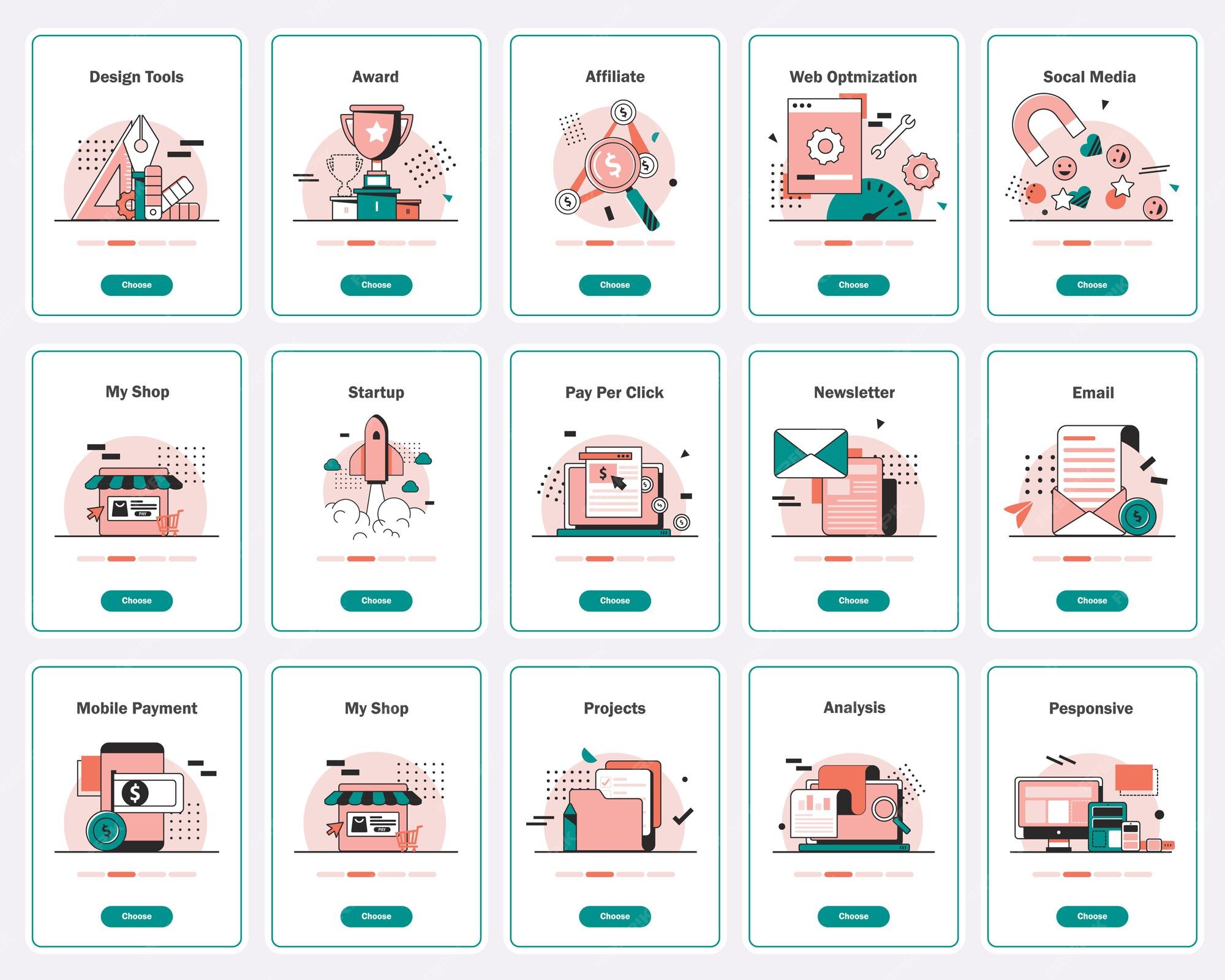 Premium Vector | Busines and technology icon setbig data structure ...