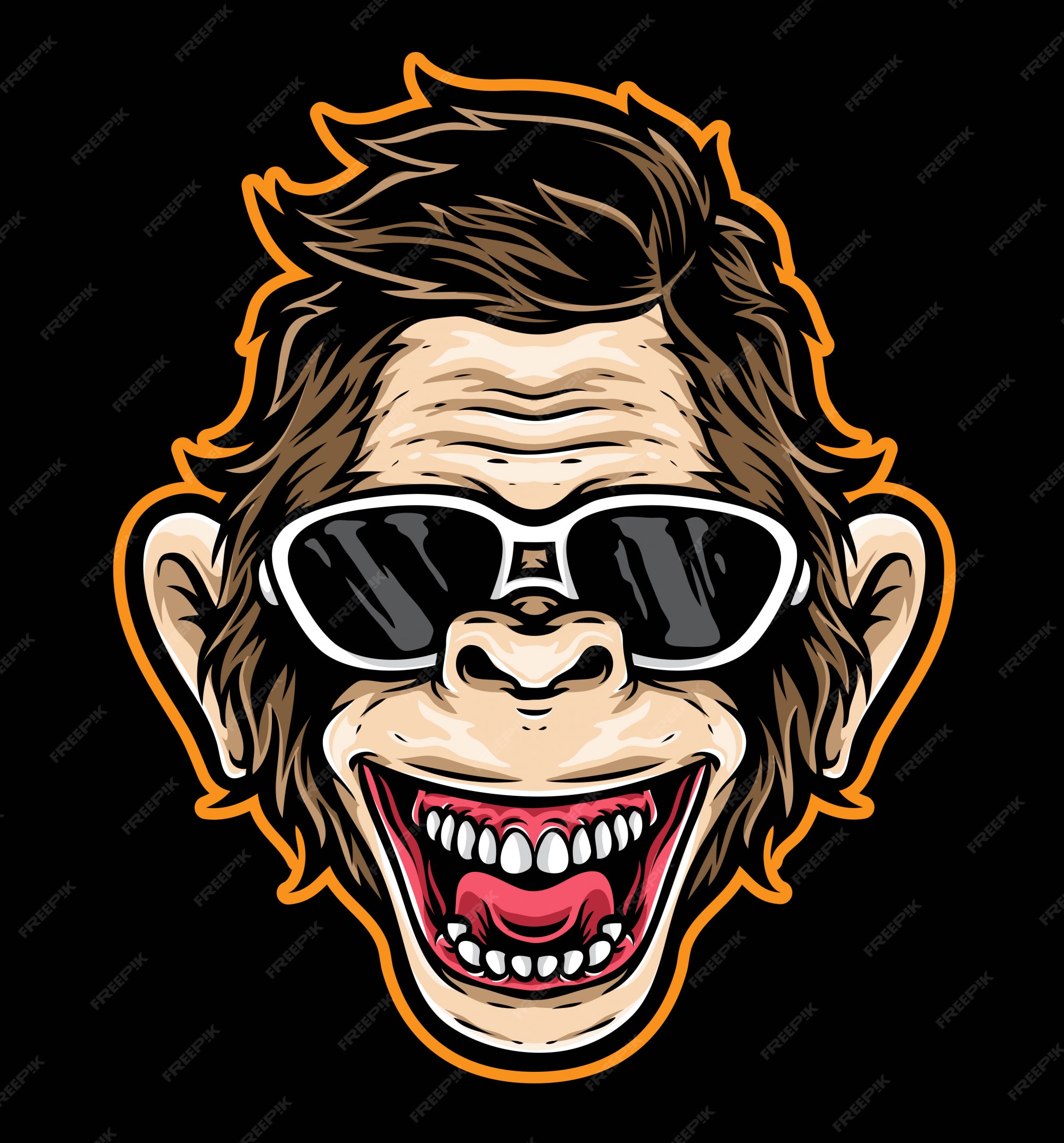 Premium Vector | Cartoon ape vector Premium Vector | Cartoon ape vector