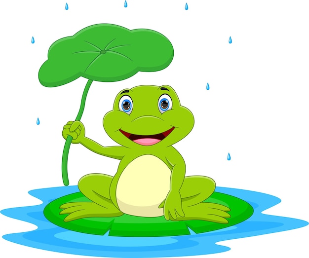 Premium Vector Cute Frog Cartoon