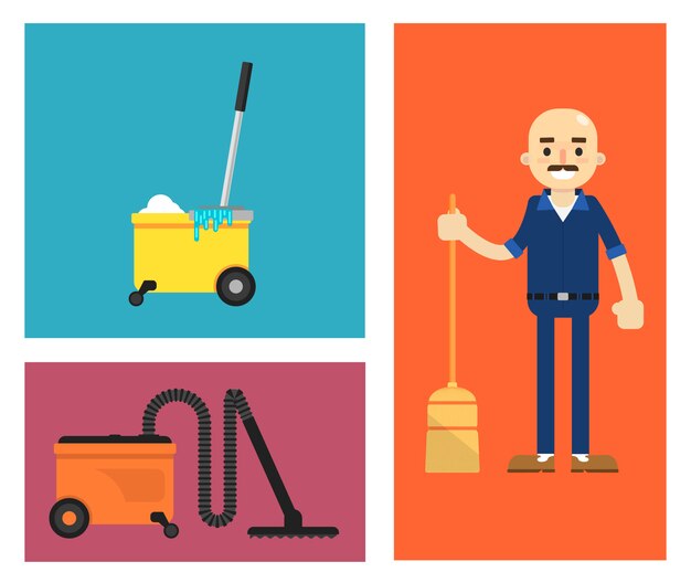 Premium Vector | Cleaning icons set Premium Vector | Cleaning icons set