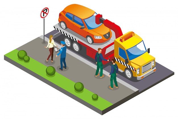 Free Vector | Isometric parking icon set Free Vector | Isometric parking icon set