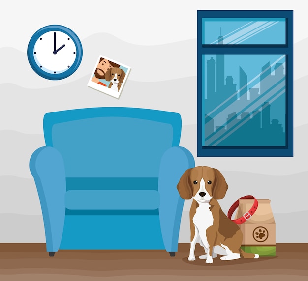 Premium Vector | Cute dog mascot in workplace Premium Vector | Cute dog mascot in workplace