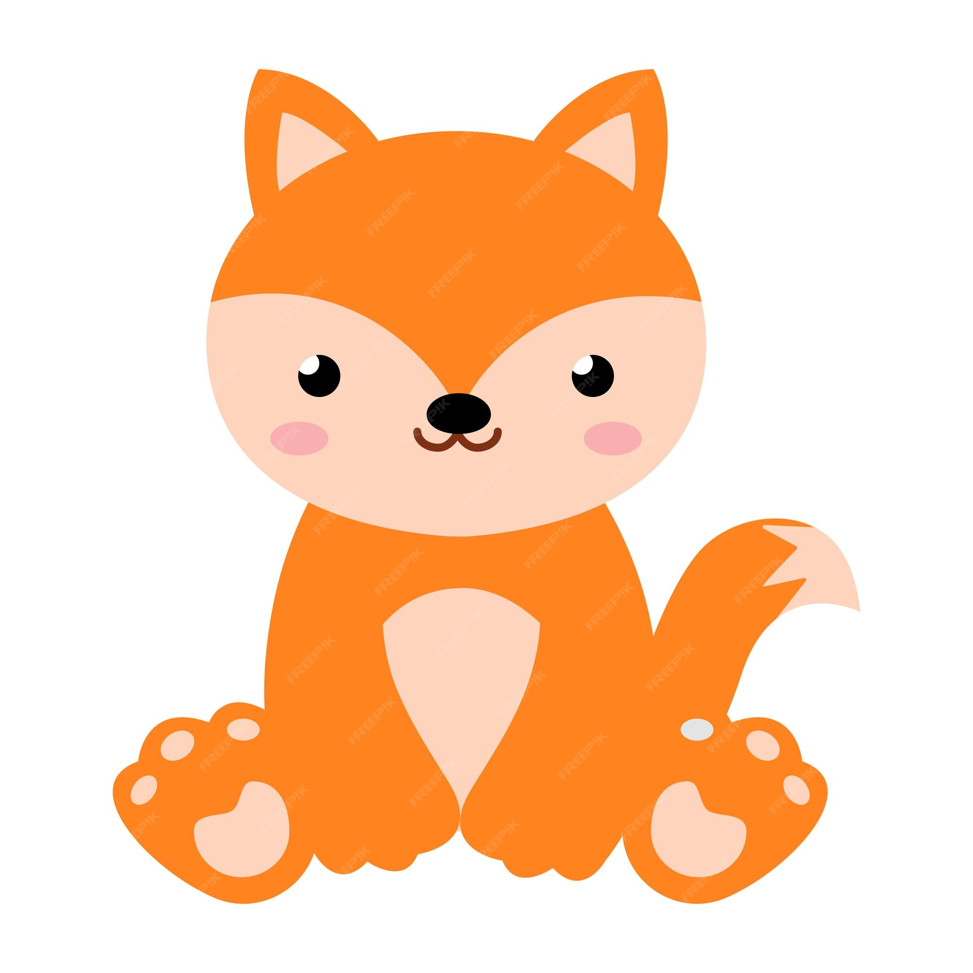 Premium Vector | Cute fox vector illustration Premium Vector | Cute fox vector illustration