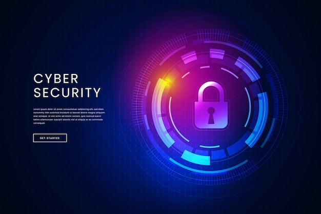Premium Vector | Cyber security concept Premium Vector | Cyber security concept