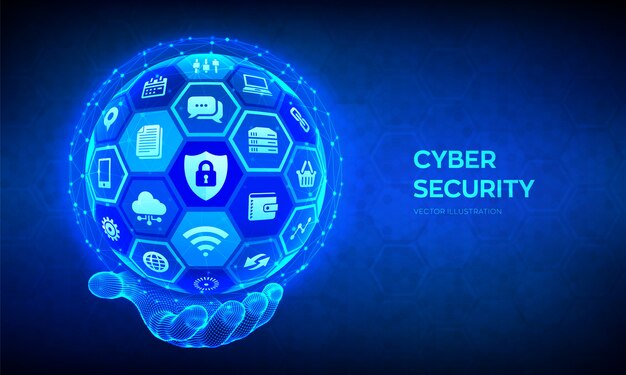 Premium Vector | Cyber security. information protect and safe concept ... Premium Vector | Cyber security. information protect and safe concept ...