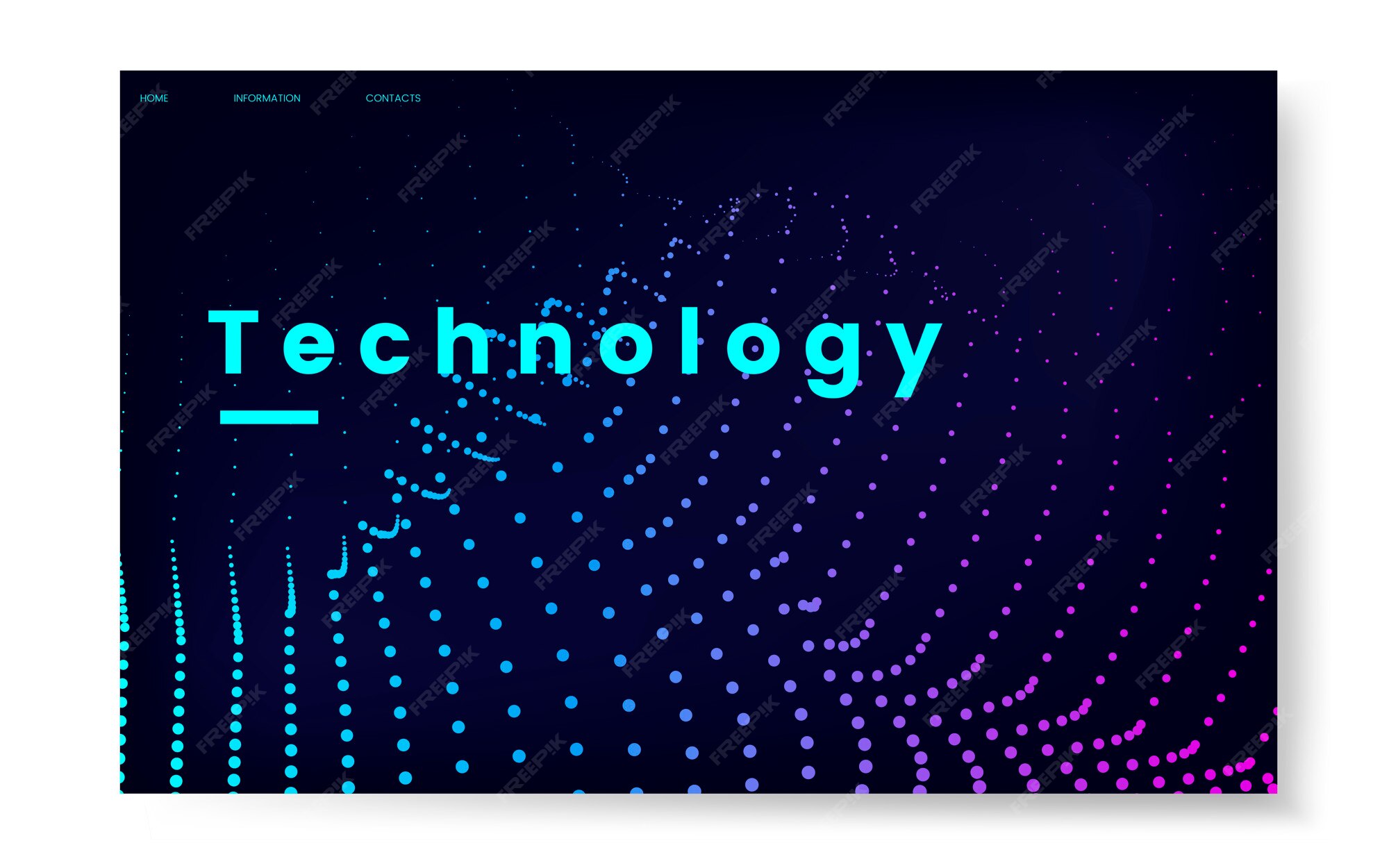 Free Vector Data Visualization Particle Dynamic Wave Pattern Vector