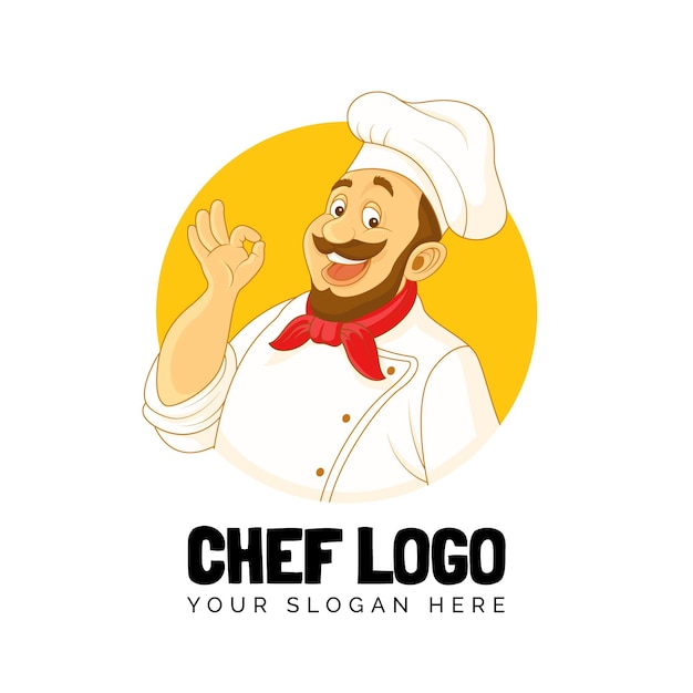 Premium Vector Detailed Chef Logo Template