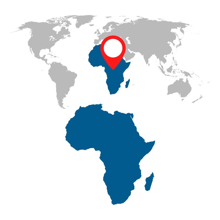 Premium Vector | Detailed map of africa and world map navigation set ... Premium Vector | Detailed map of africa and world map navigation set ...