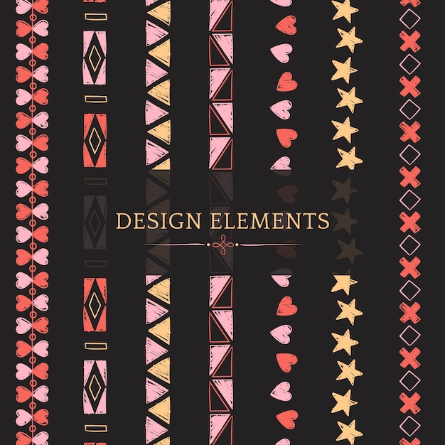 Free Vector | Divider line design elements vector collection Free Vector | Divider line design elements vector collection