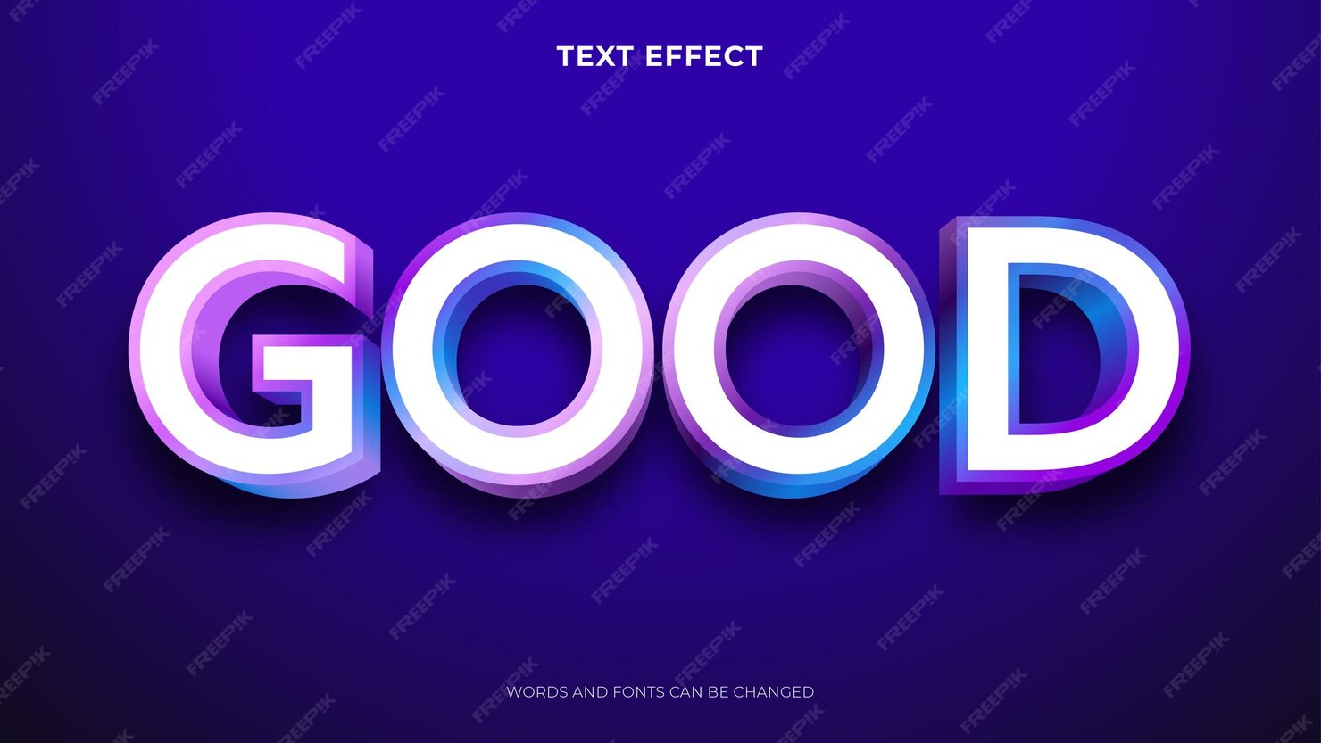 Free Vector | Editable holographic text effect Free Vector | Editable holographic text effect