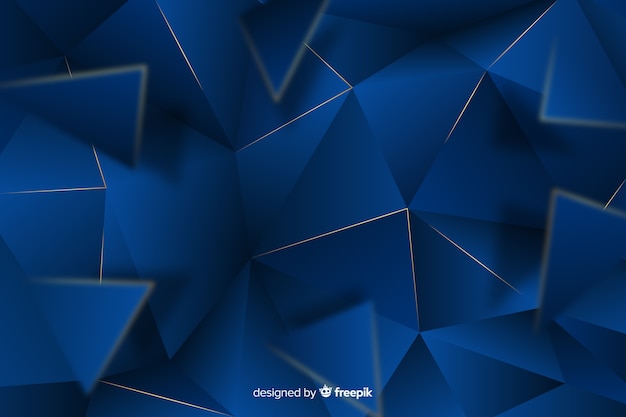 Free Vector | Elegant dark blue polygonal background Free Vector | Elegant dark blue polygonal background