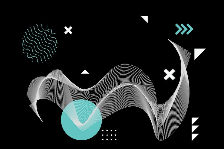 Premium Vector Flat Abstract Wireframe Background Premium Vector