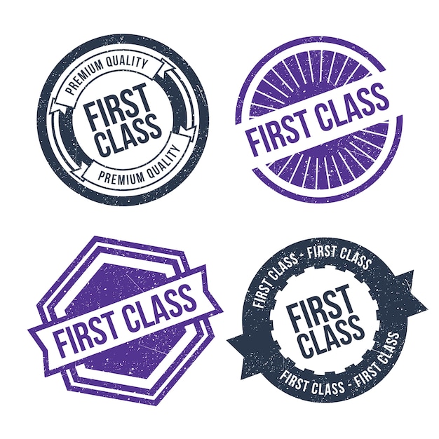 Free Vector | Flat design first class stamp collection Free Vector | Flat design first class stamp collection