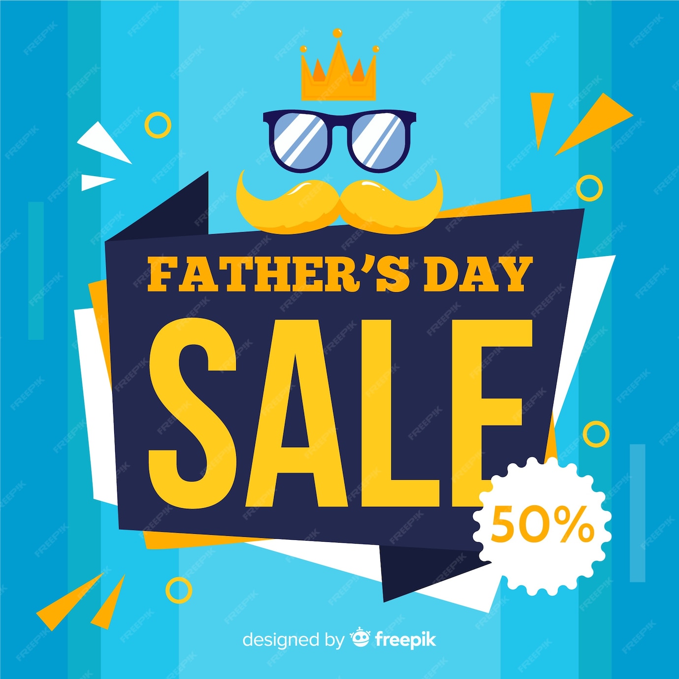 Free Vector | Flat father's day sale background Free Vector | Flat father's day sale background