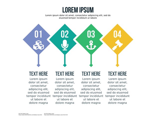 Premium Vector | Four infographic template for presentation Premium Vector | Four infographic template for presentation