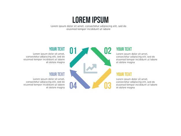 Premium Vector | Four infographic template for presentation Premium Vector | Four infographic template for presentation