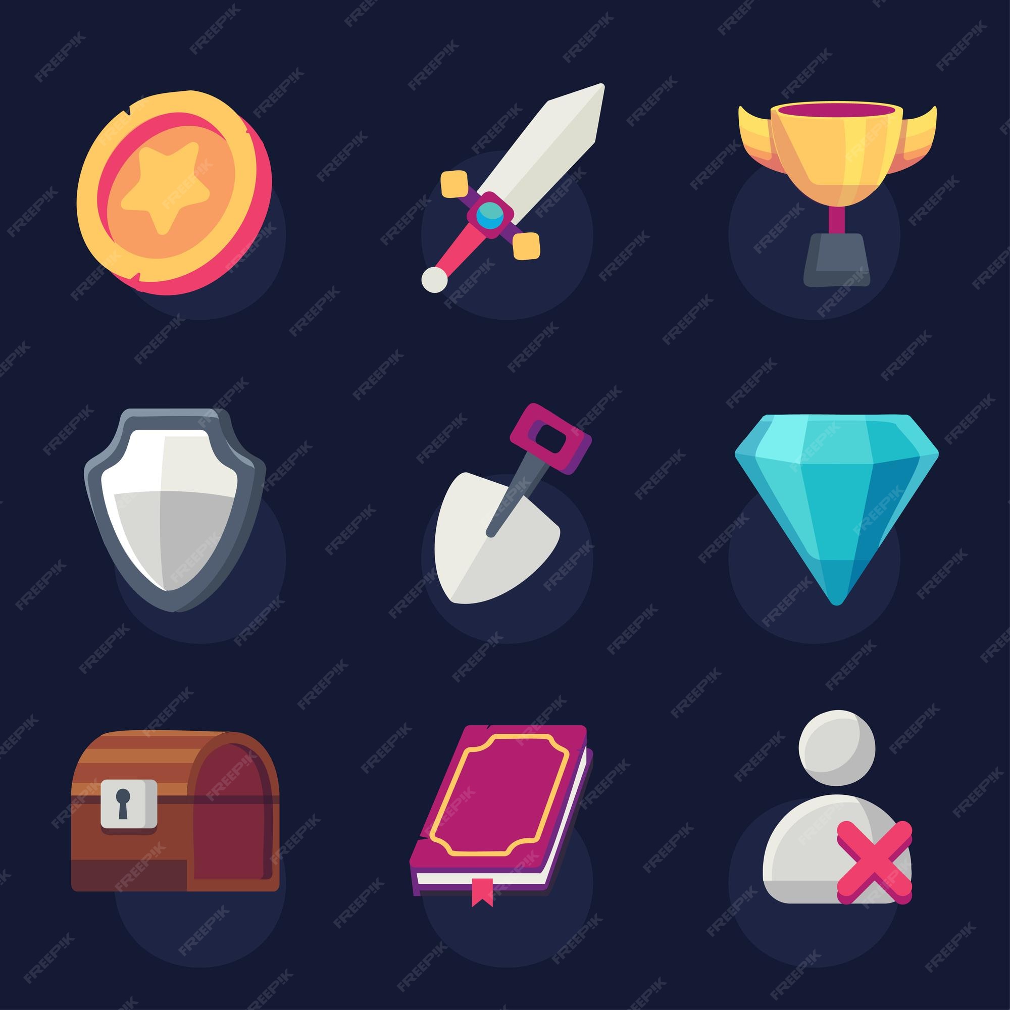 Arcade Building Clipart Icons
