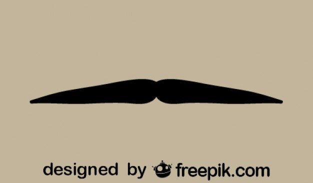 Free Vector | Retro gentleman mustache black icon Free Vector | Retro gentleman mustache black icon