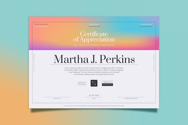 Free Vector | Creative certificate template concept Free Vector | Creative certificate template concept
