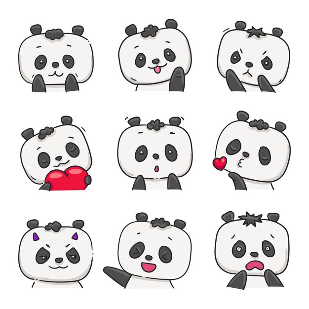 Cute Panda Clipart Images Free Download On Freepik