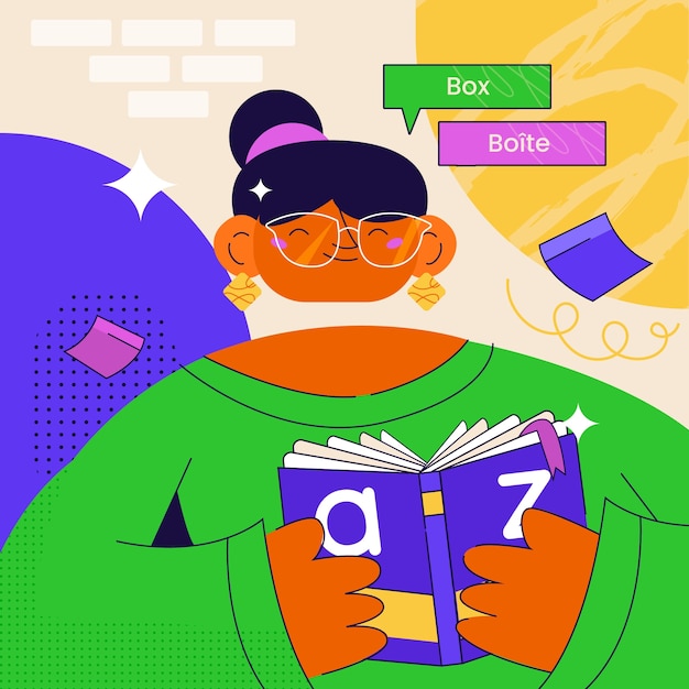 Free Vector | Hand drawn glossary illustration Free Vector | Hand drawn glossary illustration
