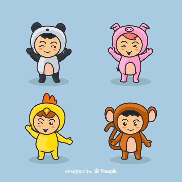 Free Vector | Hand drawn funny characters collection Free Vector | Hand drawn funny characters collection