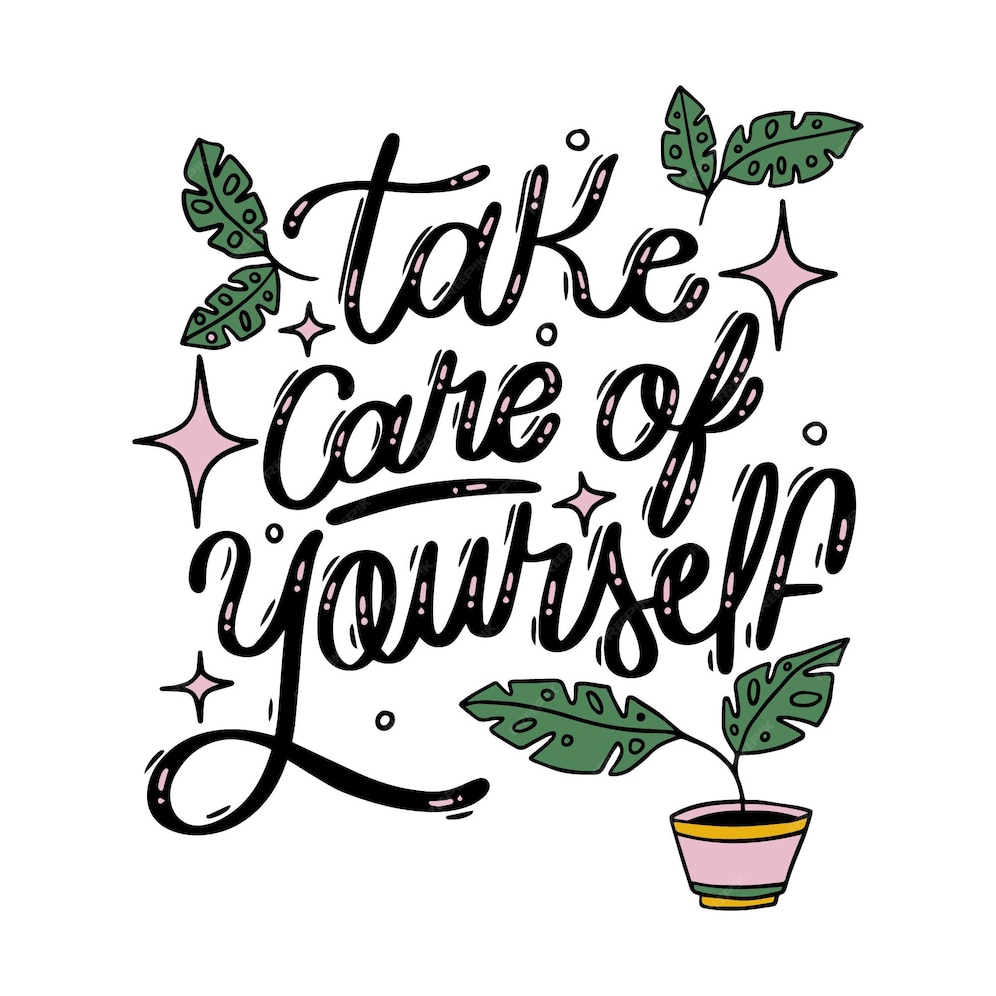 Free Vector | Hand drawn mental health inspiring lettering Free Vector | Hand drawn mental health inspiring lettering