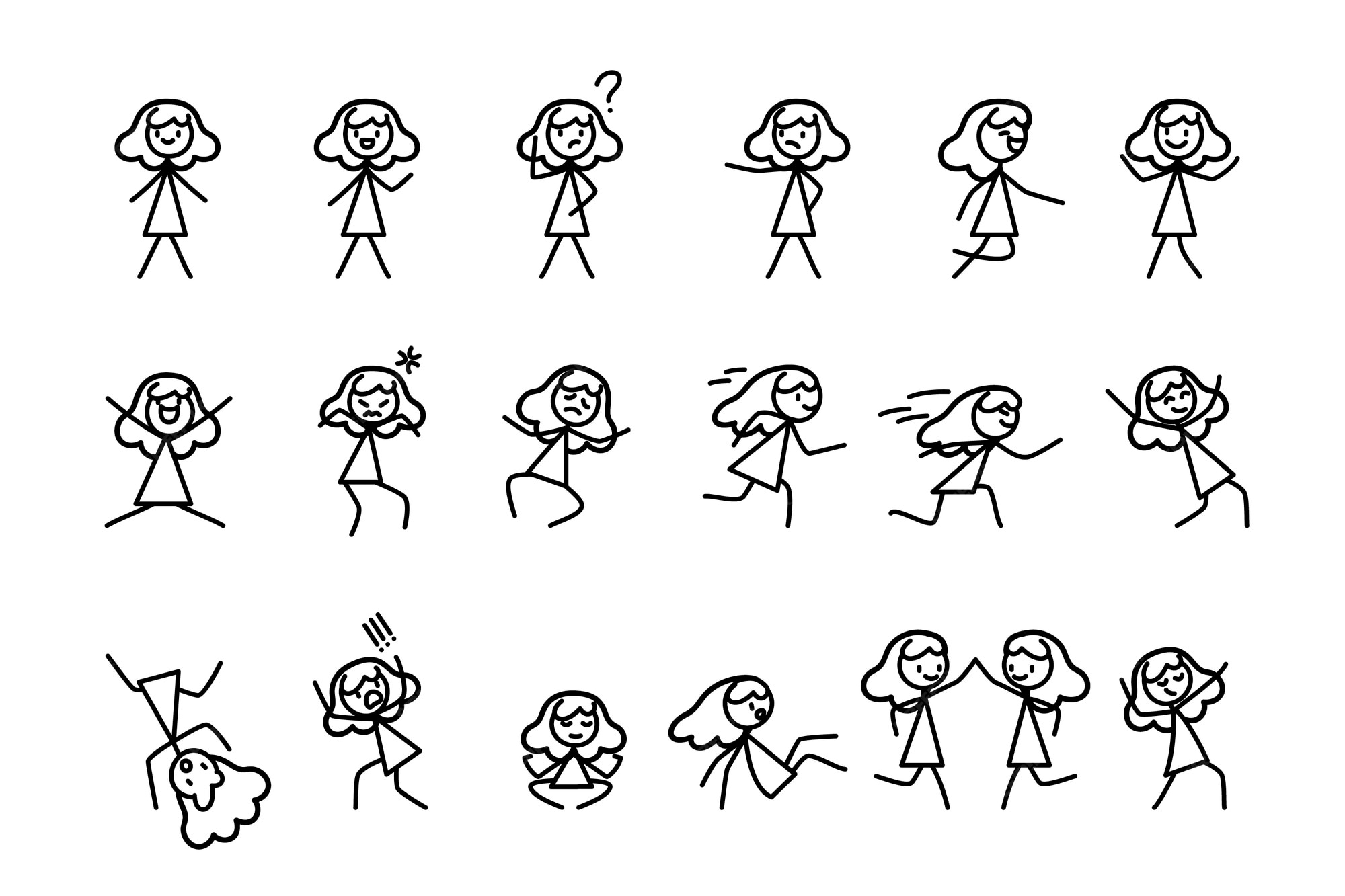 Stick Figure Girl