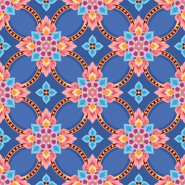 Premium Vector | Hand drawn thai pattern Premium Vector | Hand drawn thai pattern