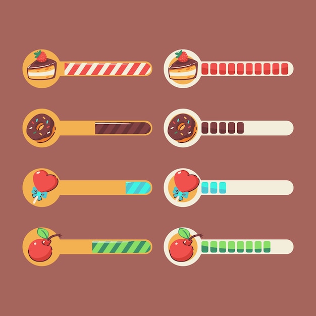Free Vector | Hand drawn video game set elements Free Vector | Hand drawn video game set elements