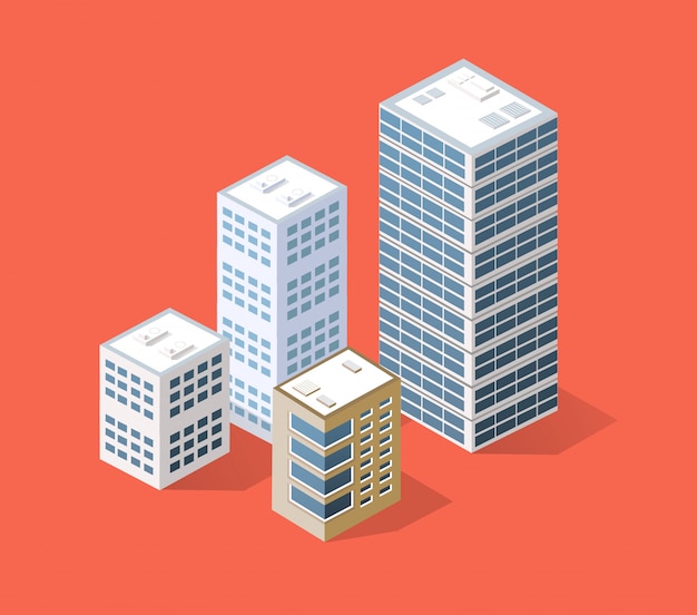 Premium Vector | Isometric 3d city Premium Vector | Isometric 3d city