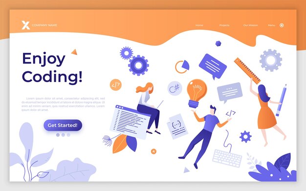 Premium Vector | Color modern illustration - web