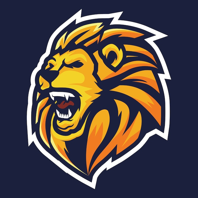 Premium Vector Lion Head Logo For Sport Or Esport Team