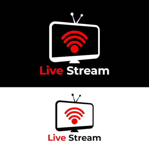 Premium Vector | Live stream logo live streaming Premium Vector | Live stream logo live streaming