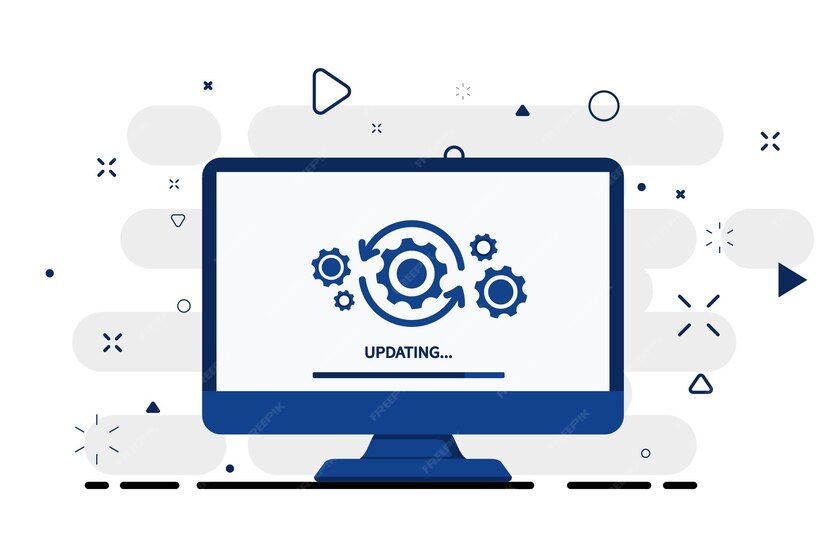 Premium Vector | Loading process in computer screen system software ...