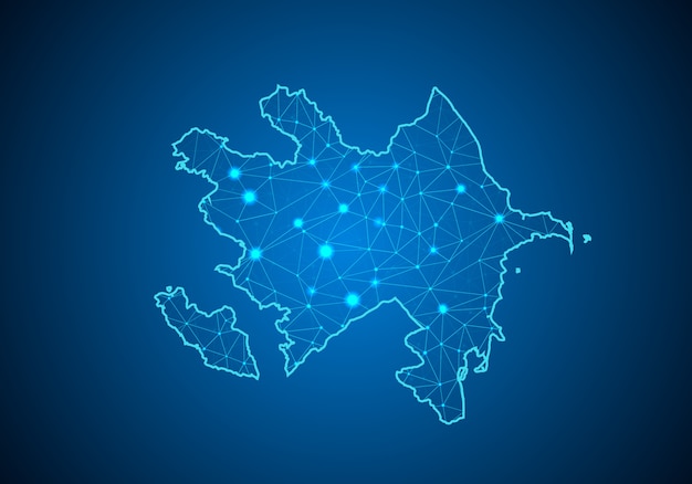 Premium Vector | Map of azerbaijan. Premium Vector | Map of azerbaijan.