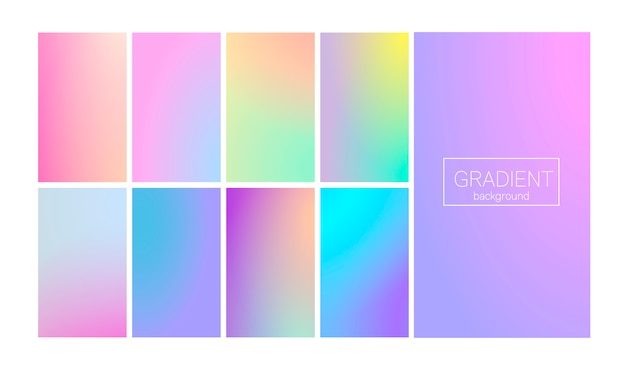 Premium Vector | Modern gradient set abstract background Premium Vector | Modern gradient set abstract background