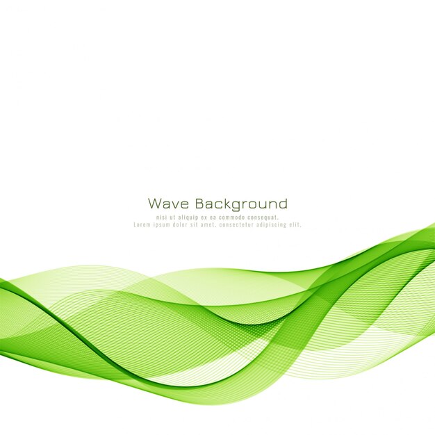 Free Vector | Stylish green wave vector background Free Vector | Stylish green wave vector background